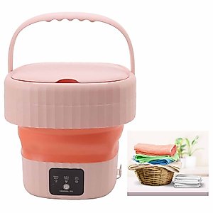 Portable Washing Machine Foldable,Mini Washing Machine Portable Washer, Small Wash Cloths Bucket Washing for Kids Socks Underwear, Traveling