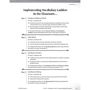 Vocabulary Ladders