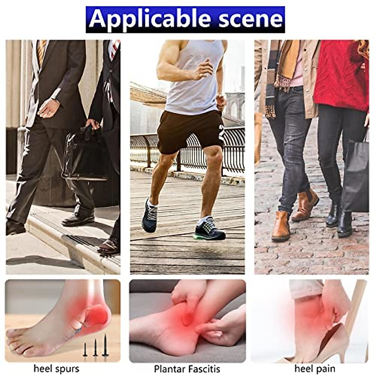 Plantar Fasciitis Heel Cups for Heel Pain 【Updated Version】 Heel Protectors Heel Sleeves Pads, Heel Support for Heel Pain, Heel Spur, Cracked Heels for Women and Men (Beige, M 8.5-12 / W 10-13)