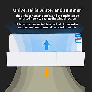 Cutogain Adjustable Air Conditioner Deflector Wind Direction Telescopic Windshield Air Cooled Baffle for Home