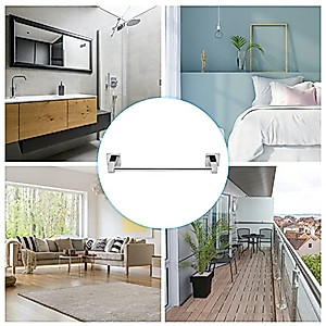 MISNODE Towel Bar Simple Modern Stainless Steel Retractable Towel Rack Kitchen Bathroom Hardware Wall Mounted Towel Rail Hanger for Bathroom Kitchen