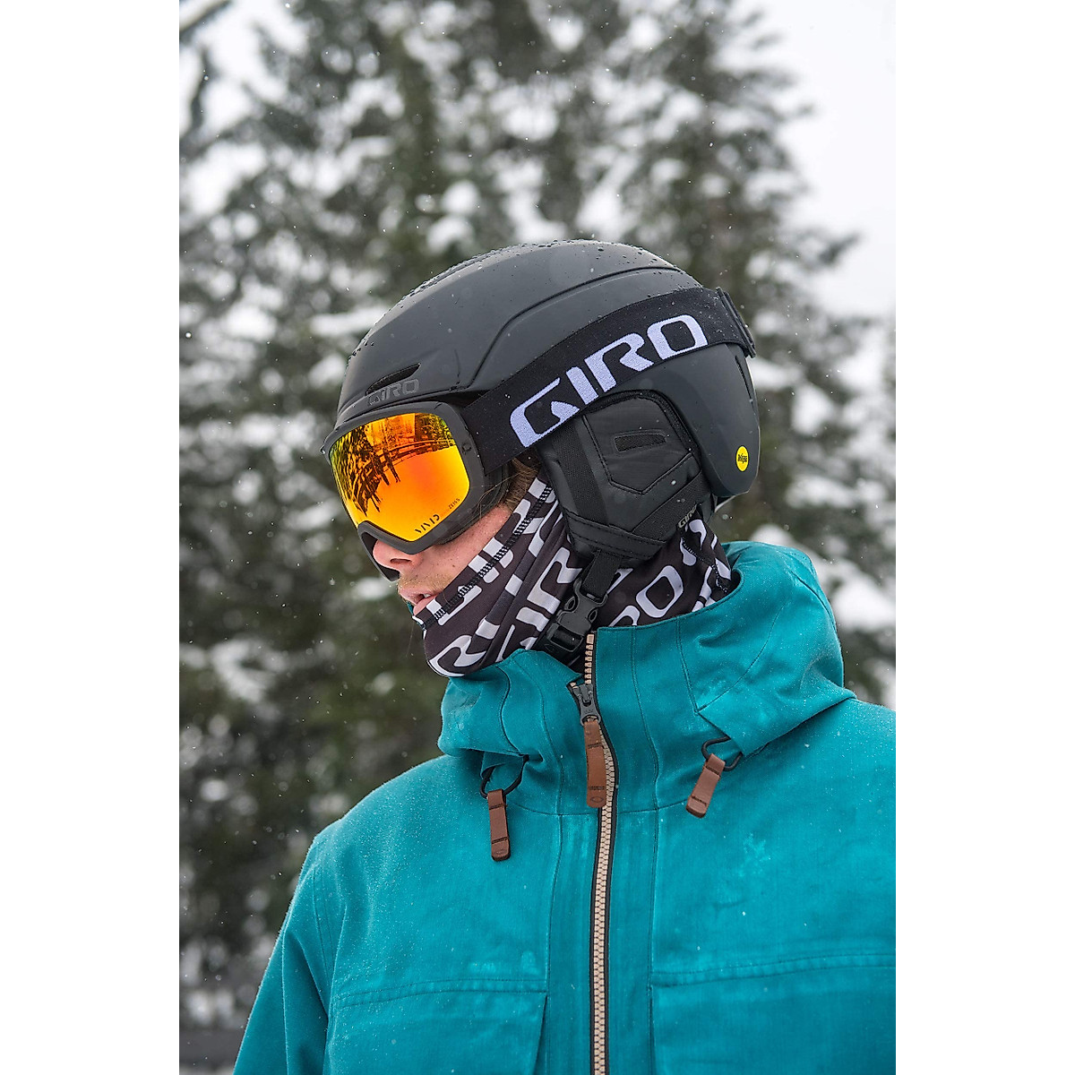 Giro Neo Ski Helmet - Snowboard Helmet for Men, Women & Youth - Matte Black - L (59-62.5cm)