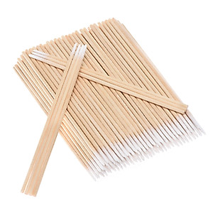 Ekysso 600 Counts 4 Inch Microblading Cotton Swabs, Microblading Supplies, Cotton Tipped Applicators with Wooden Stick, Pointed Cotton Swabs, Pointy Cotton Buds, Precision Cotton Sticks for Makeup