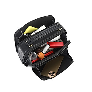 Crossbody Bags for Women, Trendy Design Satchels Shoulder Bag Handbags Tote Bag Double Zip Top-Handle Bags Camera Bag Purse (black)