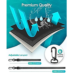 Hiearcool Universal Waterproof Case,Waterproof Phone Pouch Compatible for iPhone 13 12 11 Pro Max XS Max XR X 8 7 Samsung Galaxy s10/s9 Google Pixel 2 HTC Up to 7.0", IPX8 Cellphone Dry Bag -4 Pack