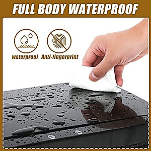 HGS Kitchen Trash Cans Waste Bin Garbage Can Touch Free 13 Gallon Automatic Trash Bins with Lid, 50 Liter Sensor Touchless Garbage Bin for Bedroom Bathroom Home Office, 2 Pack (Black)