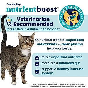Solid Gold NutrientBoost Meal Topper for Cats - High Protein Crunchy Cat Treats Rich in Vitamins Minerals and Amino Acids - 1 Pound