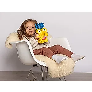 PLUS PLUS Big - Make & GO! - 70 Pieces - Construction Building Stem/Steam Toy, Interlocking Large Puzzle Blocks for Toddlers and Preschool