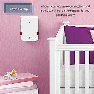 Bellman & Symfon Baby Pager Notification Solution – Baby Safety System - Smart Home Alarm with Baby Monitor Transmitter & Pager Receiver