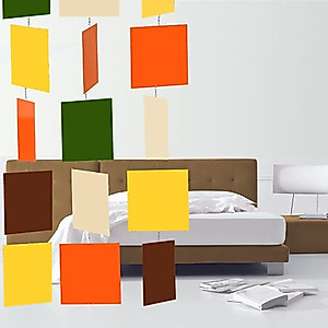 1970 Retro Style MODcast Hanging Mobile + Room Divider | Mid Century Modern Art by Atomic Mobiles (15 Panels - 40" w x 70" h)