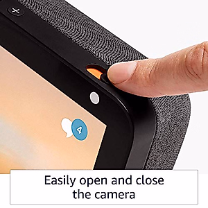 Certified Refurbished Echo Show 8 (1st Gen, 2019 release) -- HD smart display with Alexa – stay connected with video calling - Charcoal