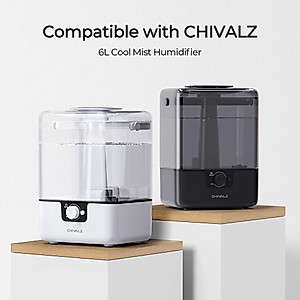 CHIVALZ Humidifier Replacement Filters 10 Pack + Aroma Pads 10 Pack, Compatible with YZY6001 Humidifier, Improve Humidification Efficiency, Aroma for Home Bedroom