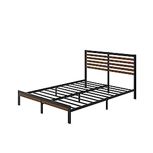 Zinus Kai Bamboo and Metal Platform Bed Frame with Headboard / No Box Spring Needed / Easy Assembly, Full