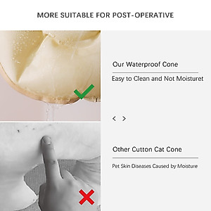 MayMaw Inflatable Cat Collar E Cone for Kittens & Small Dogs, Soft & Foldable Cat Recovery Collar Cone for Cats to Stop Licking Wound