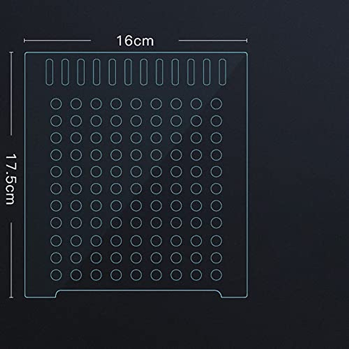 Gigicloud Fish Tanks Transparent Acrylic Divider with Suction Cup Fish Tank Aquarium Accessories DIY Designed Clear Easy to Bent Cut and Assemble for Fighting Sick Fish, 7 X 6.3 Inch
