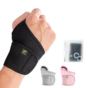 Bracoo Wrist Compression Wrap Brace for Carpal Tunnel, Adjustable Support Strap bands,Weightlifting, Fitness, Tendonitis, Arthritis, Joint Pain Relief, Wrist Tendonitis, Right & Left Hand, WS10