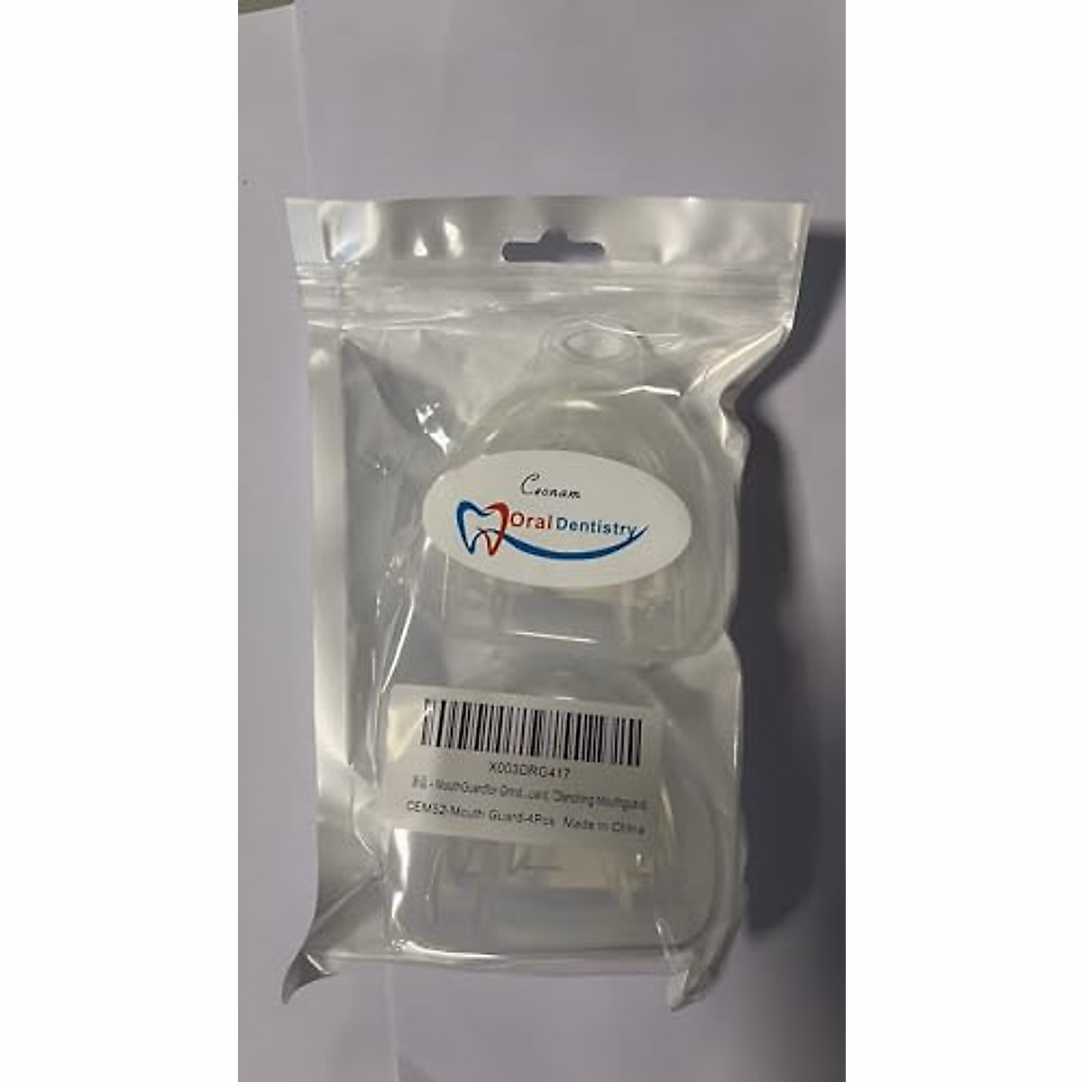 Mouth Guard for Grinding Teeth, Dental Guard, 2 Sizes 4 Pieces, Stops Bruxism Night Guard, Clenching Mouthguard