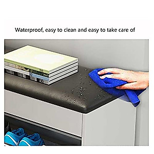 LYNGBY Shoe Storage Shoe Cabinet at The Door of The Home can sit on The Shoe Rack Stool Anti Large Capacity Shoebox Tipping Console Cabinet Shoe Rack (Color : White, Size : B)