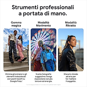 Google Pixel 6 5G 128GB 12GB RAM Factory Unlocked (GSM Only | No CDMA - not Compatible with Verizon/Sprint) International Version - Stormy Black