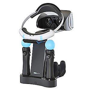 Skywin VR Charging Stand - PSVR Charging Stand to Showcase, Display, and Charge Your PS4 VR (PS4 Controller)