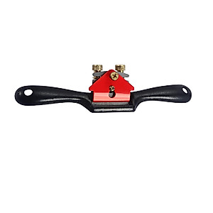 Anndason Adjustable SpokeShave with Flat Base and Metal Blade Wood Working Wood Craft Hand Tool with 4 PCS Planer Blade