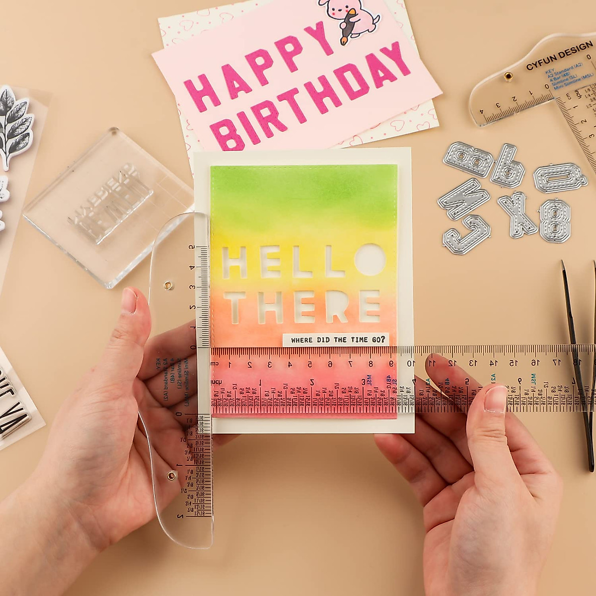 12 Inches/30cm Acrylic Clear T-Square Ruler, Inches and Metric, T Square Ruler, Transparent, T Ruler, for Crafting Drafting and General Layout Work Art Framing & Drafting Scrapbooking Crafting