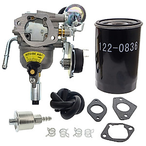 Masnln 149-2341-01 Fuel Filter, ‎122-0836 Oil Filter, 141-0983 Carburetor for Onan 5500 Generator 541-0765 146-0774 A043B781 141-0982 RV QG Grand Marquis Gold HGJAA HGJAB-901D HGJAB-900