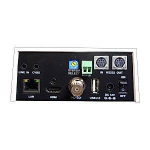 PTZOptics-20X-SDI GEN-2 1080P PTZ Indoor IP Streaming Camera with Simultaneous HDMI and 3G-SDI Outputs - White