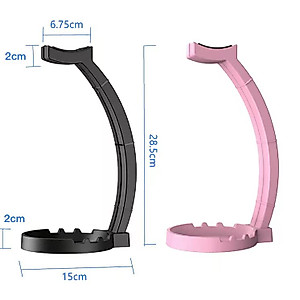 Multi-Funtions Headphone Stand Headset Holder for SteelSeries arctis 9X & arctis pro & arctis 7 Gaming Headset and Others (Black)