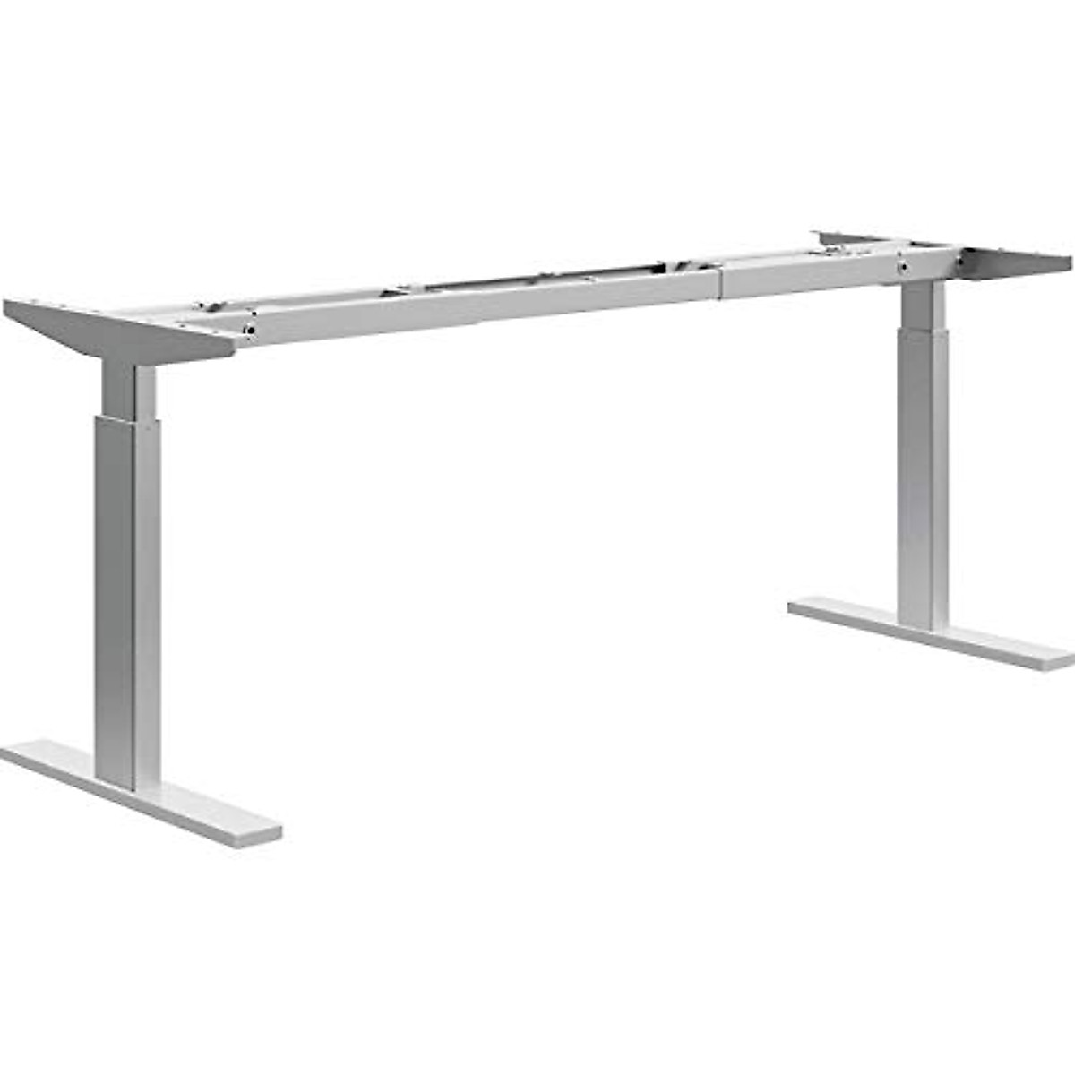 HON Coordinate Height-Adjustable Base - 3-Stage Expandable Desk or Table Base, Nickel (HHAB3S2L)