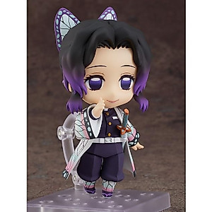 Good Smile Demon Slayer: Kimetsu no Yaiba Shinobu Kocho Nendoroid Action Figure, Multicolor
