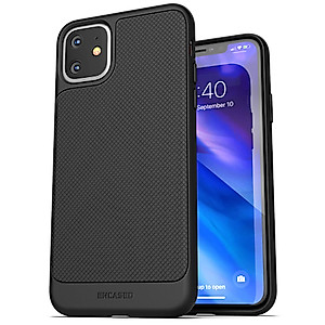 Encased iPhone 11 Belt Clip Case (Thin Armor) Slim Grip Cover with Holster - Black (iPhone 11)