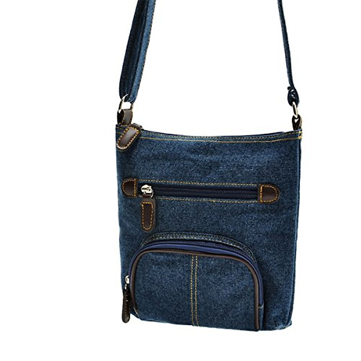 ZOONAI Women Multi Pocket Crossbody Shoulder Bag Small Organizer Purse Wallet