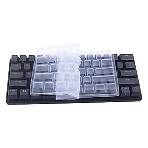 Silicone Keyboard Skin Cover Compatible for Corsair K65 RGB Mini 60% Mechanical Gaming Keyboard (Clear)