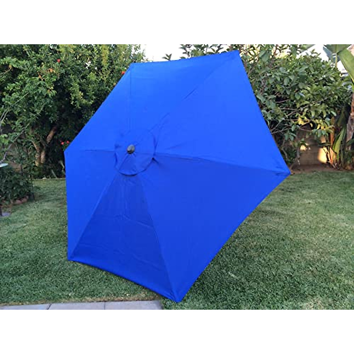 BELLRINO DECOR Replacement ROYAL BLUE STRONG & THICK Umbrella Canopy for 9ft 6 Ribs (Canopy Only)