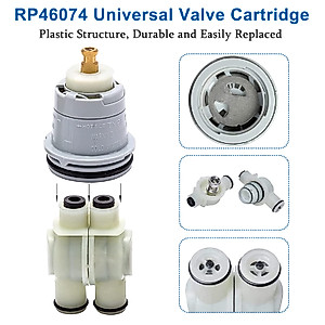RP46074 Shower Valve Cartridge Assembly Compatible for Delta Shower and Tub 13/14 Series Faucet, Single-handle Delta Universal Valve Cartridge, Replacement for Delta Shower Cartridge.