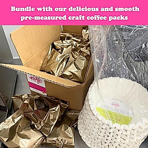 Drink Katy’s Large Coffee Filters - 12 Cup Commercial Coffee Filters for Bunn Machines - Premium Paper, Bigger & Tall Walls, No More Messy Ground Overflow - Woman Owned (500 Count / 1 Year+ Supply)