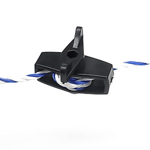 Electric Fence Tightener 12-Pack Black in line Tensioner, Wire Tensioner Portable Tape Tighteners