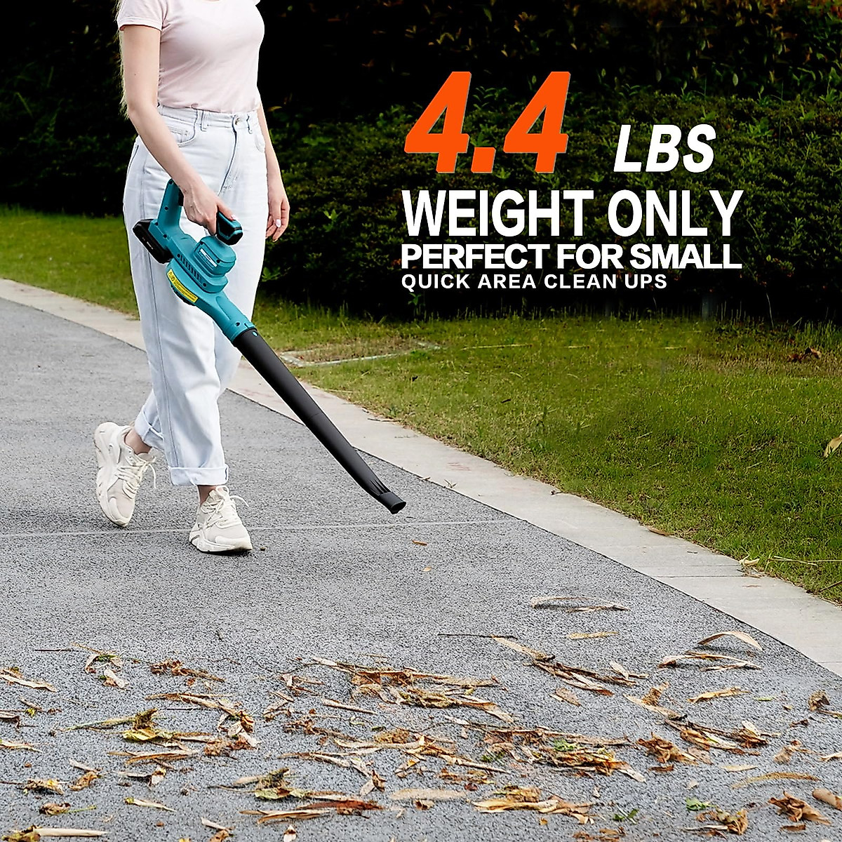 Berserker 20V Lightweight Leaf Blower Cordless 2.0Ah Battery Operated and Fast Charger Included,2 Speeds 150CFM 170MPH Portable Rechargeable Patio Blower for Small Lawn Care,Sidewalk Dust Cleaning