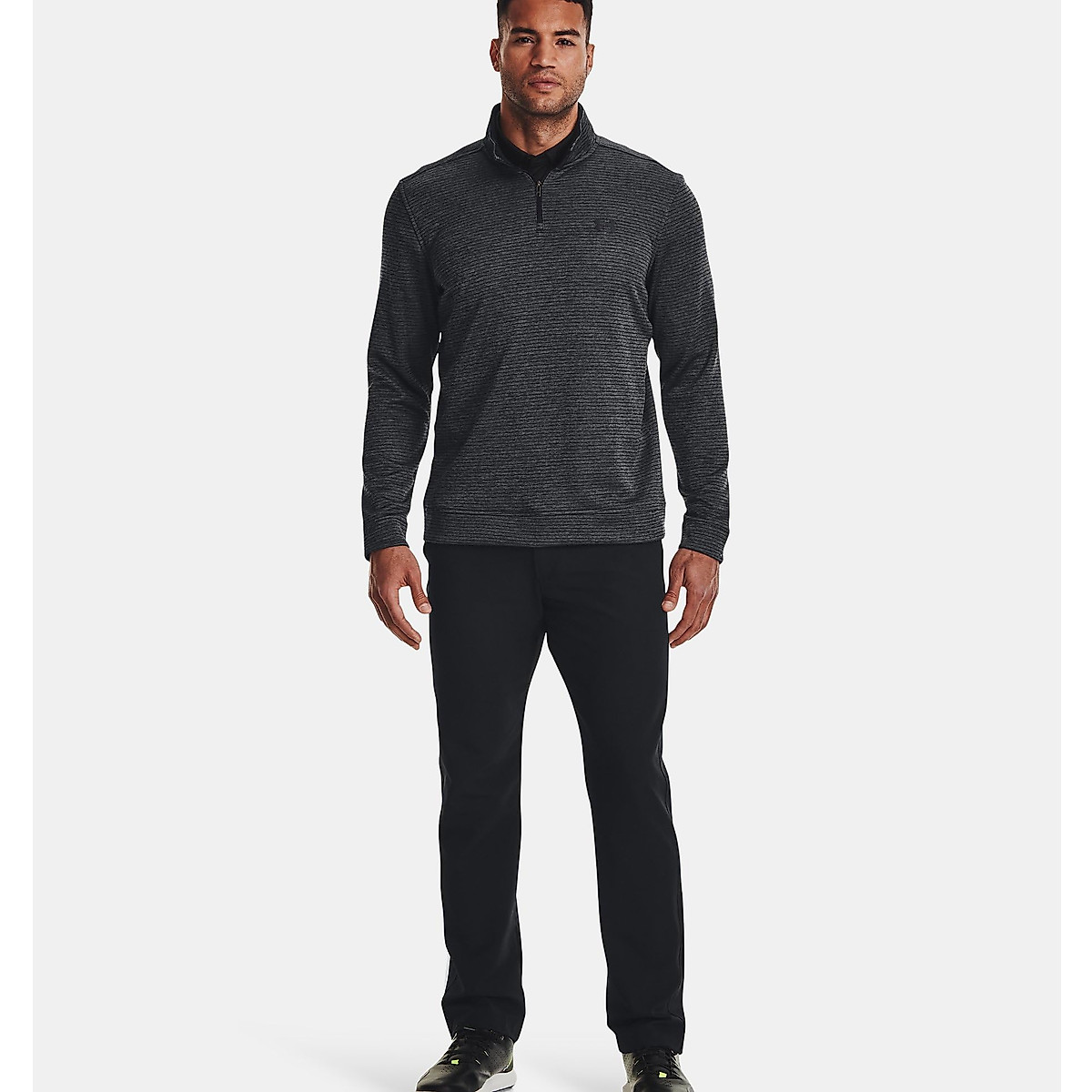 Under Armour Mens Storm SweaterFleece Quarter Zip, (001) Black / / Black, X-Large