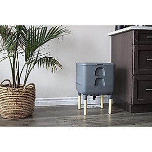 FCMP Outdoor - The Essential Living Composter, 2-Tray Worm Composter, Grey