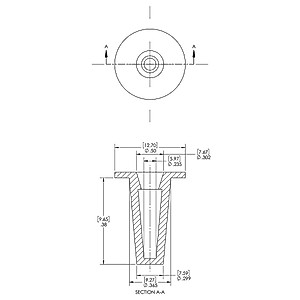 Caplugs T-2 T Series – Plastic Tapered Cap and Plug, 1000 Pack, Red LD-PE, Cap OD 0.235" x Plug ID 0.365" Protective Closures, Dust and Moisture Seals, MIL Spec, SAE Fittings, Hydraulic, EZ Remove