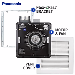 Panasonic FV-40VQ4 WhisperCeiling Spot Ventilation Fan - 390 CFM - Quiet Bathroom Ceiling Fan