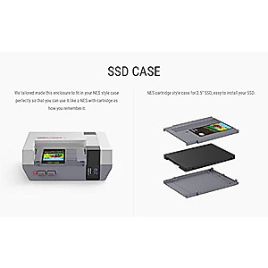 Retroflag NESPi 4 Case Raspberry Pi 4 Case with Safe Shutdown Safe Reset, SSD Case,HDMI Splitter Switch