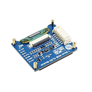 waveshare 1.5inch RGB OLED Display Module 128x128 Pixels 16-bit High Color (65K Colors) with Embedded Controller Communicating via SPI Interface.