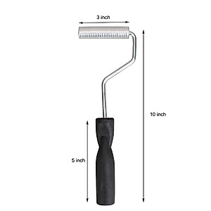 Fiberglass Roller Tools Kit, 3Pcs Bubble Paddle Tool Fiberglass Resin Laminating Roller Set for Tub Shower Bathtub Boat Repair