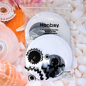 Honbay 4PCS Plastic 7 Inch Gaint Wiggle Eyes Self Adhesive Googly Eyes Large Sticky Eyes Decoration for Refrigerator Door Car Christmas Trees Decor DIY Craft Projects