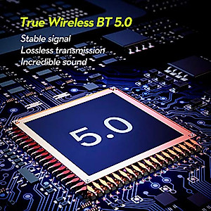 Wireless Earbuds mifo O7 Qualcomm APT-X TWS Bluetooth 5.0 Hi-Fi Stereo Sound CVC 8.0 Noise Cancelling in-Ear Sport Wireless Headphones Built-in Mic IPX7 Waterproof Earphone with Charging Case