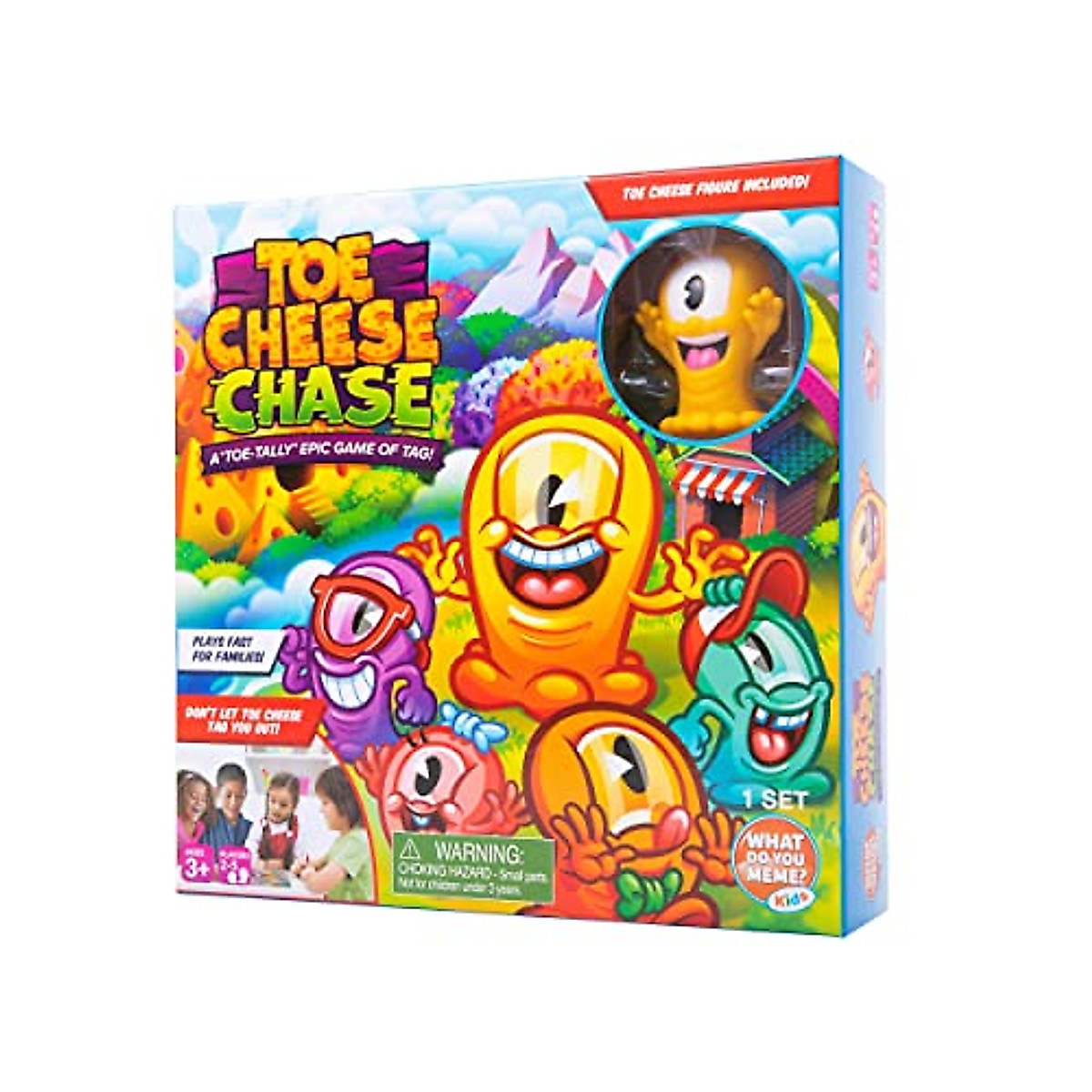 WHAT DO YOU MEME? Toe Cheese Chase - The Silly Board Game for Family Game Night