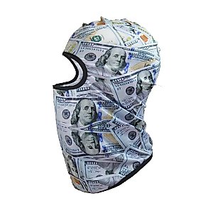 GCBalaclava Benjamins Face Mask UV Protection for Men Women Sun Hood Tactical Lightweight Ski Motorcycle Running Riding Black